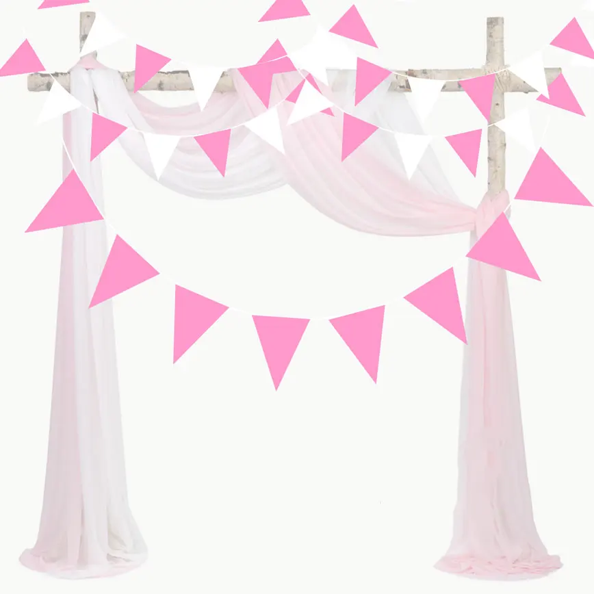 Pink Triangle Banner Clipart