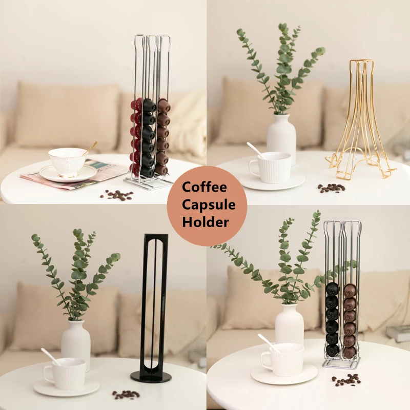 Practical Coffee Capsules Dispensing Tower Stand 40 Cups Plating Stand ...