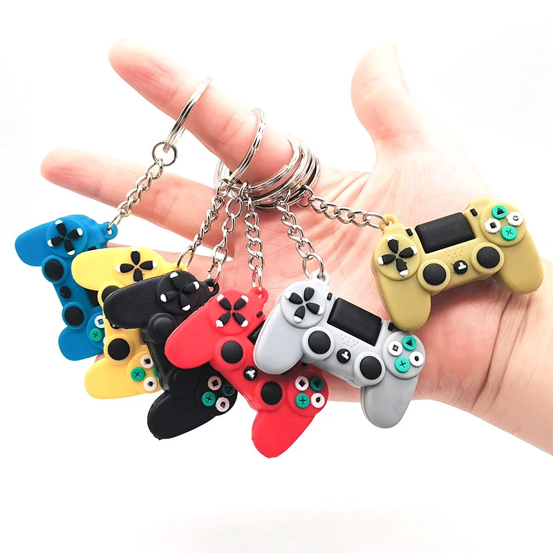Cute PVC Game Machine Keychain Keyring Gamepad Joystick Key Chain PS4 ...