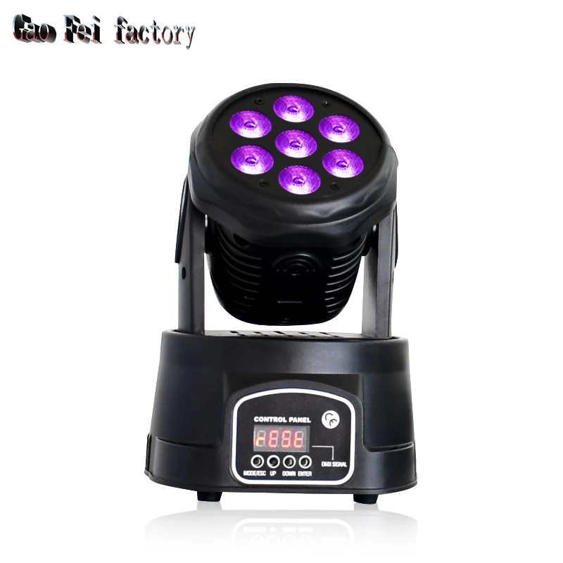 Mini Dj Lyre Wash 4in1 Rgbw Led Moving Head Light Quad Dmx 14chs Stage ...