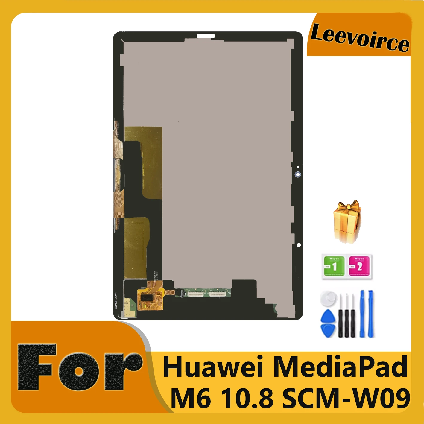 100% testado lcd original para huawei mediapad m6 10.8 SCM W09 SCM AL09 ...