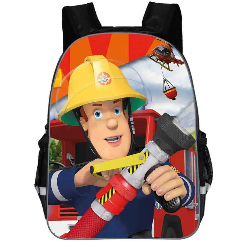 Arrival Cartoon Hero Fireman Sam Printed Backpacks For Kids Bag For ...
