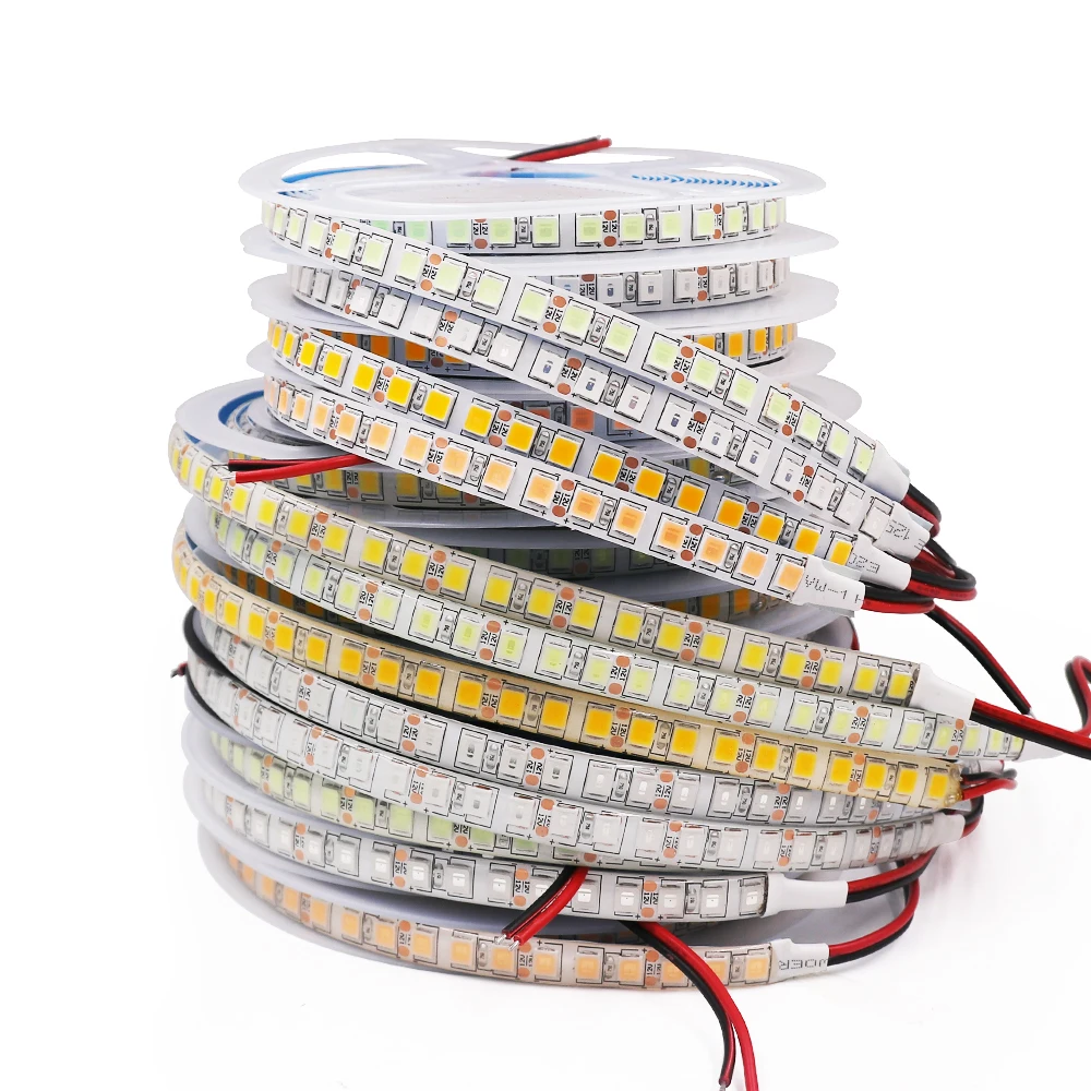 Tira de luces LED DC12V, 60, 120, 240LED/m, 2835, 5050, 5054, blanco ...