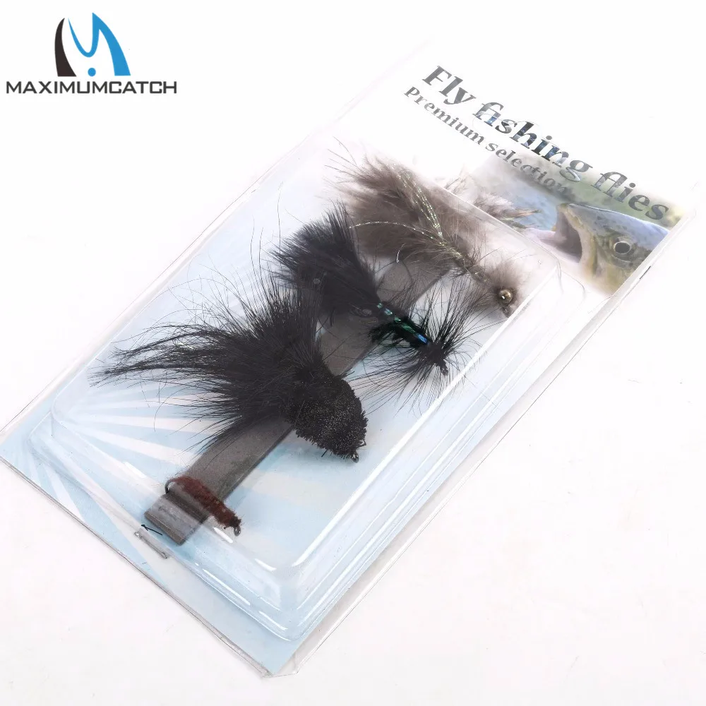 Maximumcatch Hand Tied Fly Flies Set #2 #14 Dry Nymph Trout Streamer ...