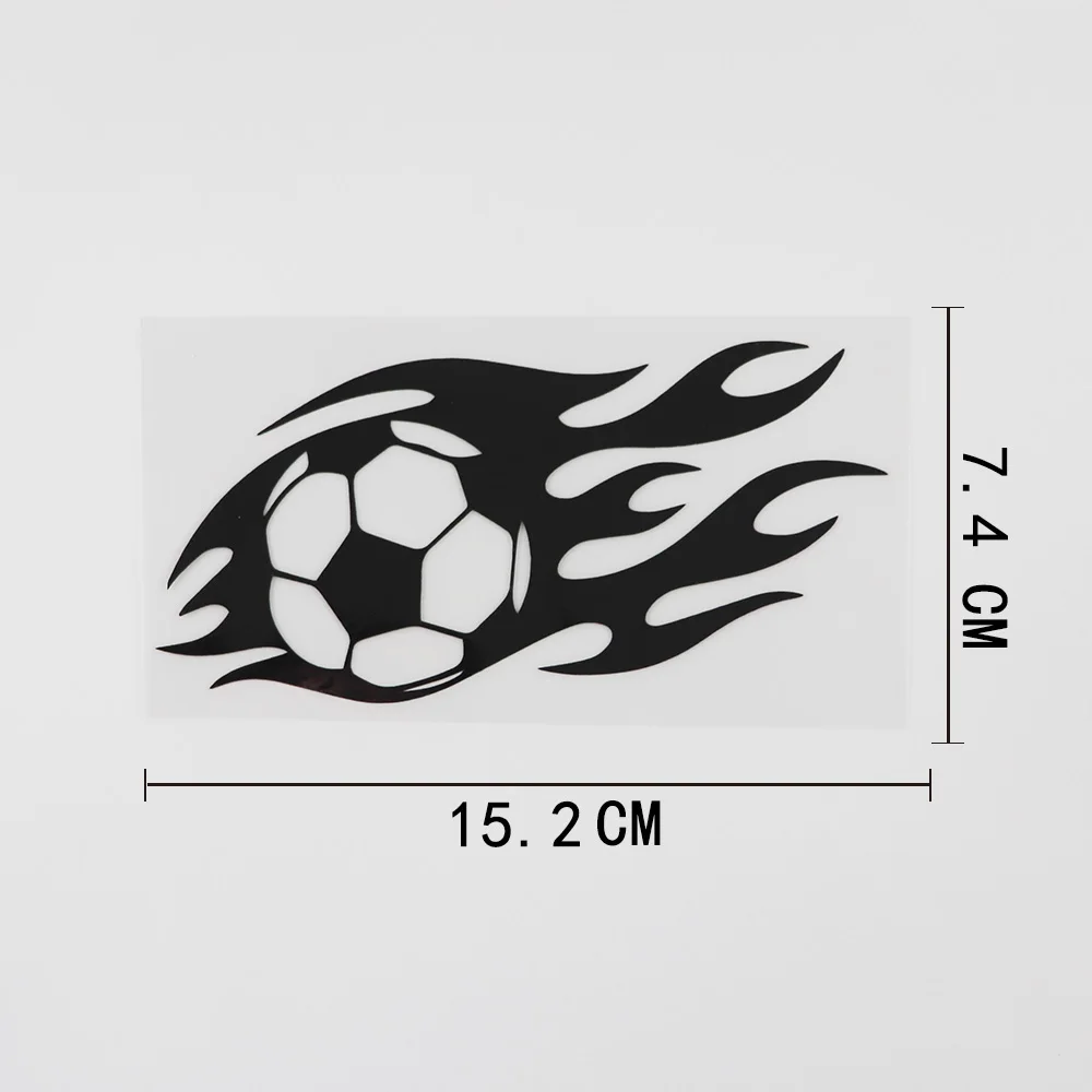 Black And White Flaming Soccer Ball