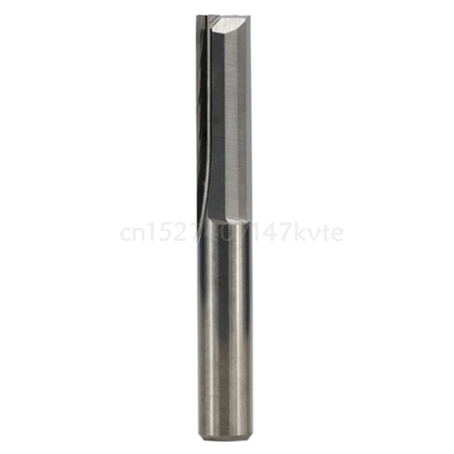 6mm Shank 2 Flute Straight End Mill Carbide CNC Router Bit Engraving ...