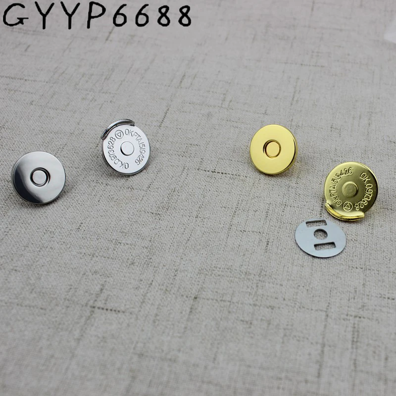 5sets 100sets 18*2mm hung plating dish shape magnetic snap button clasp ...