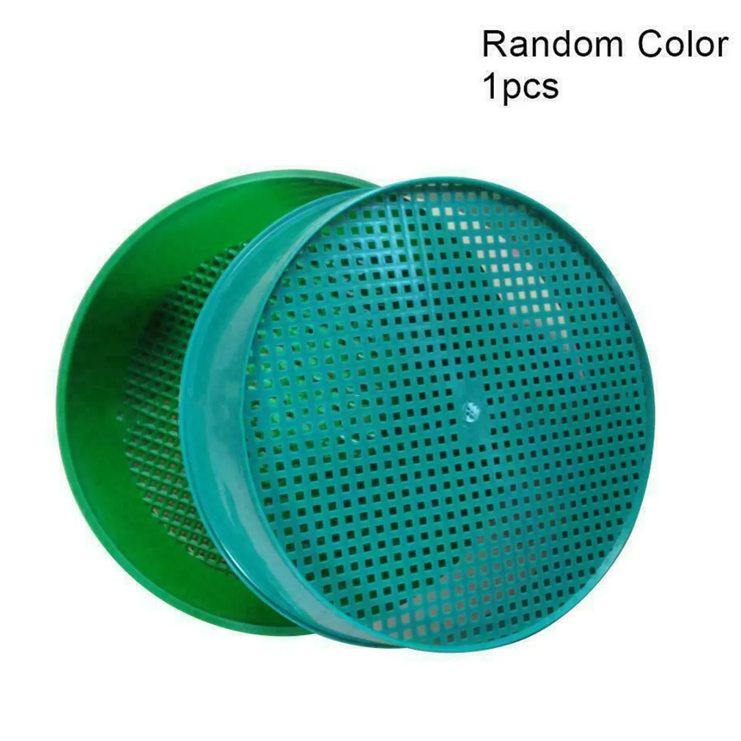 Green Plastic Garden Sieve Riddle Sifter For Compost Gravel Soil Stone ...