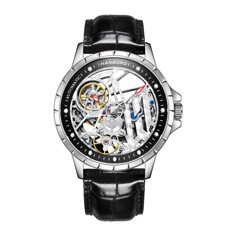 HANBORO Men Watch Luxury Mens Automatic Watches Waterproof Luminous ...