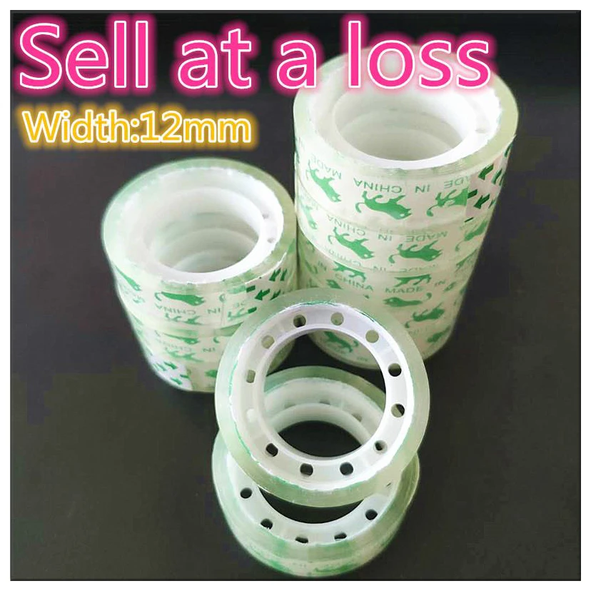 12mm-Office-S1-Small-Transparent-Tape-Students-Adhesive-Tape-Packaging ...