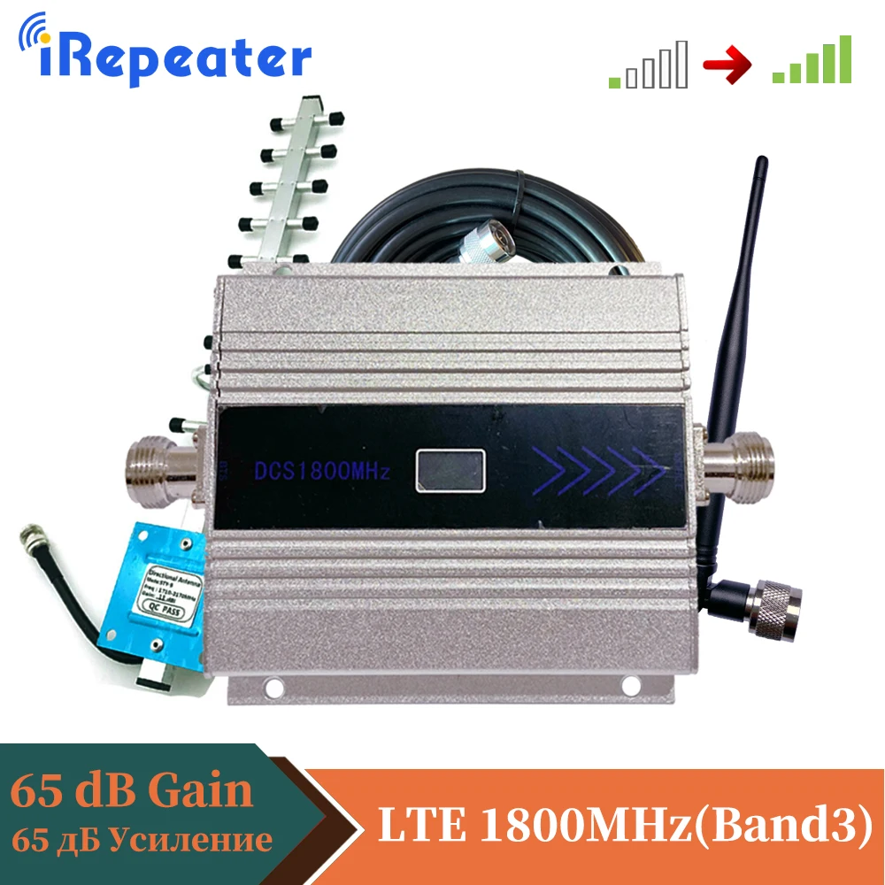 New 4g Repeater LTE 1800 2g 4g cellular signal booster Cell Phone GSM Signal Repeater DCS ...