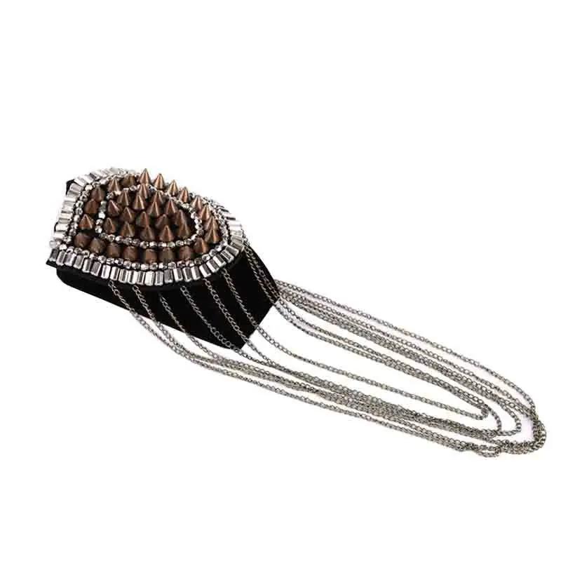 Parche de metal con borlas para el hombro, Parche de metal, apliques de ...