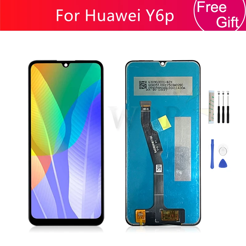 For-Huawei-Y6p-LCD-display-Touch-Screen-Digitizer-Assembly-With-Frame ...
