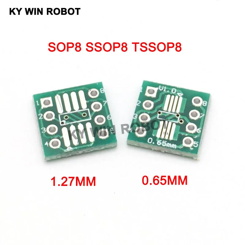 20pcs SMD to DIP Adapter Converter SOP8 SSOP8 TSSOP8 Adapter Board ...
