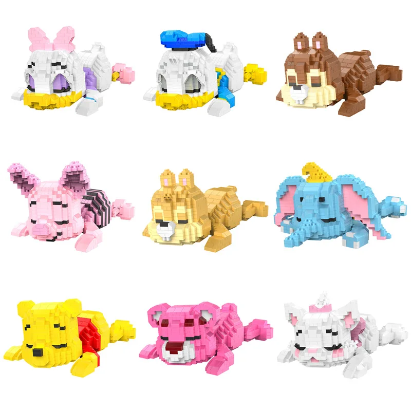 Mini-Blocks-Magic-Cartoon-Minnie-Baby-Rabbit-Bear-Anime-Collection ...