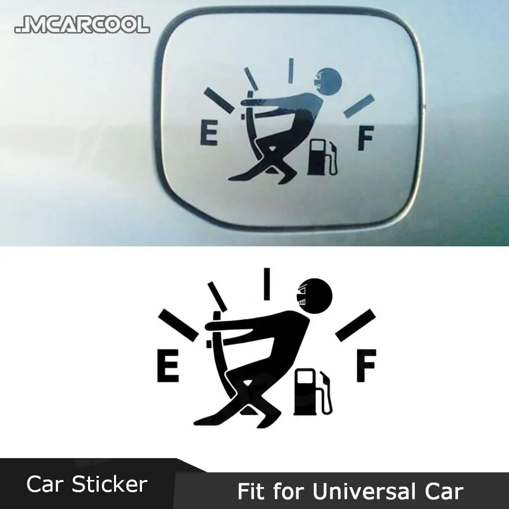 Funny Car Stickers High Gas Consumption Decal Fuel Gage Empty Stickers ...