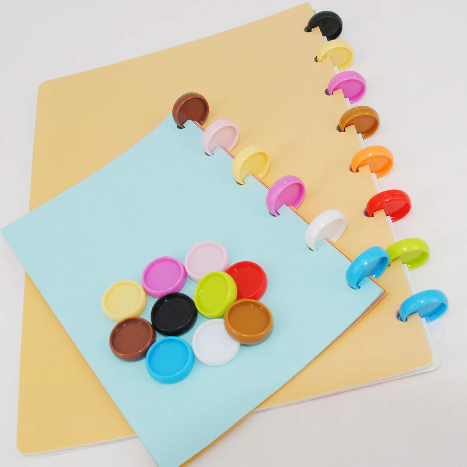 100pcs-19mm-Plastic-Mushroom-Binding-Discs-for-Notebook-Binding-Buckle ...