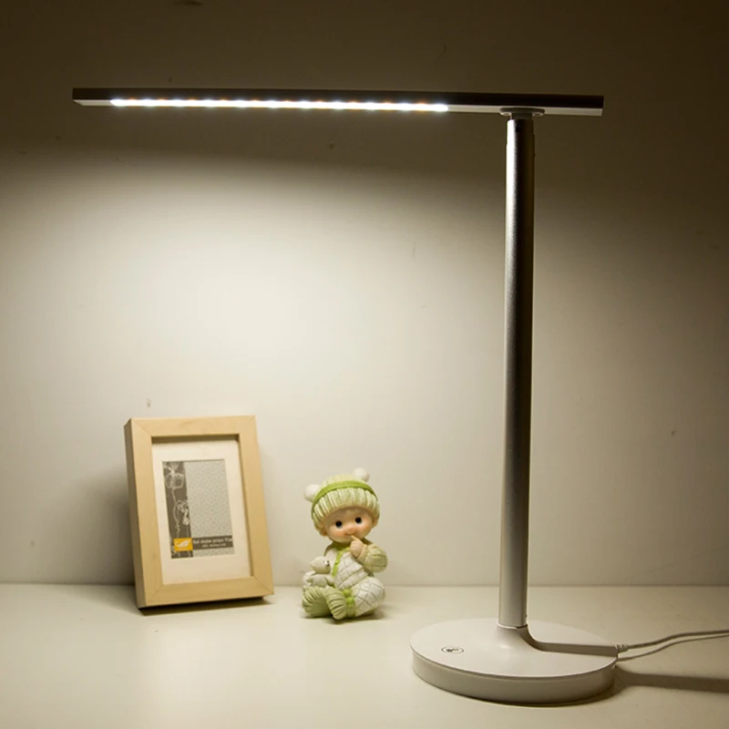 Lâmpada led de mesa flexível 7w, recarregável, para leitura ...