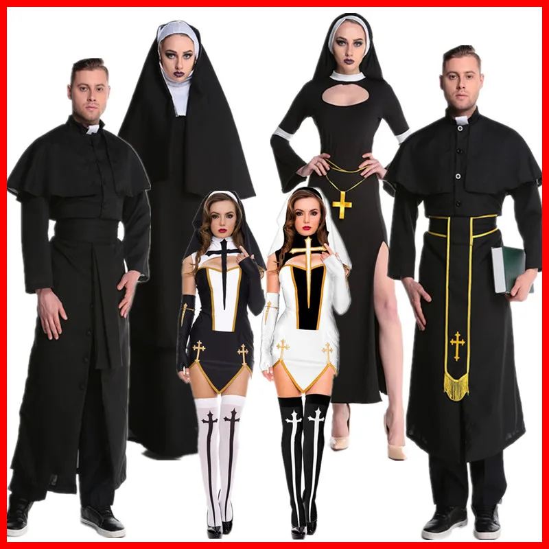 Jesus Christ Nun Dress Costume Cosplay - AllCosplay.com