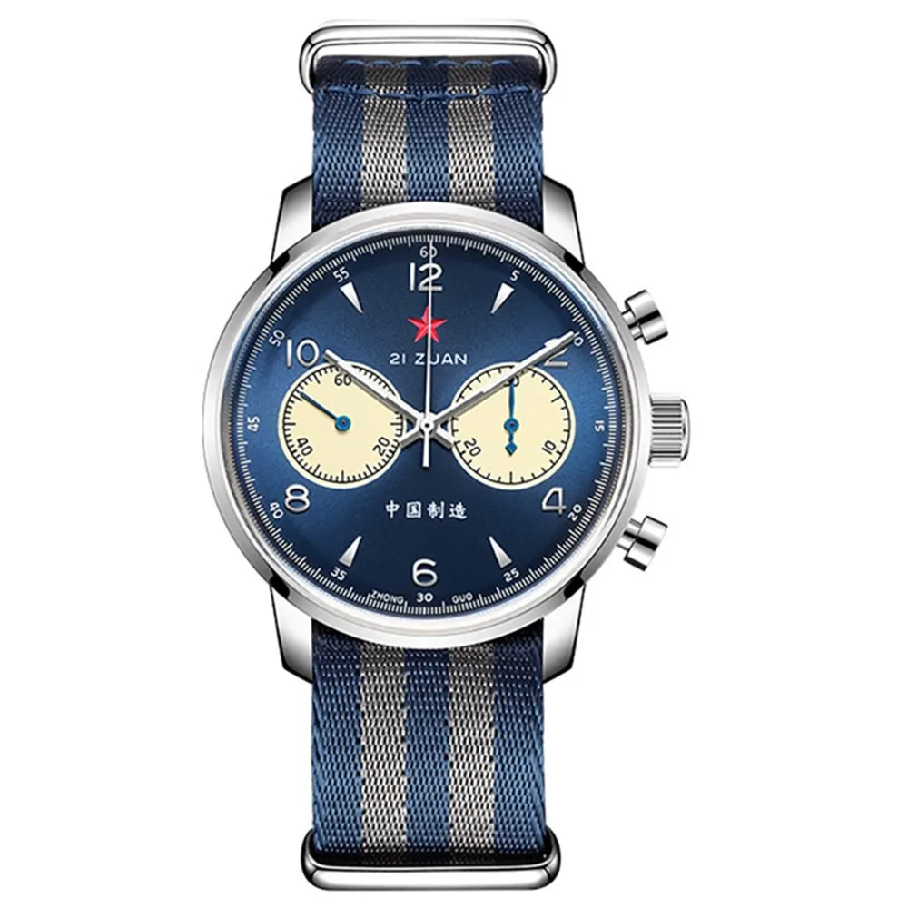 Red Star nuovo cronografo 1963 Retro quadrante grande da uomo movimento ...