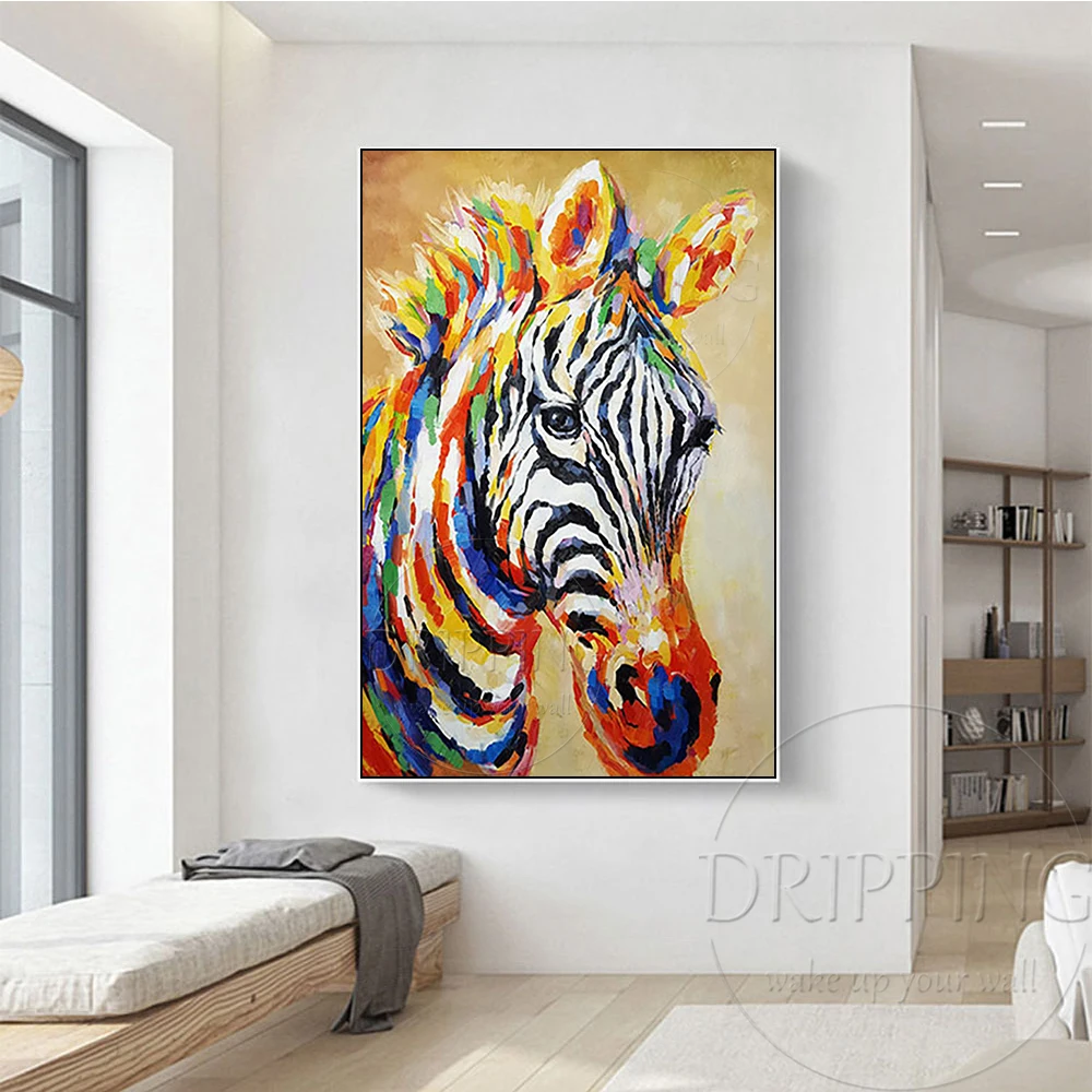 Zebra Oil Painting