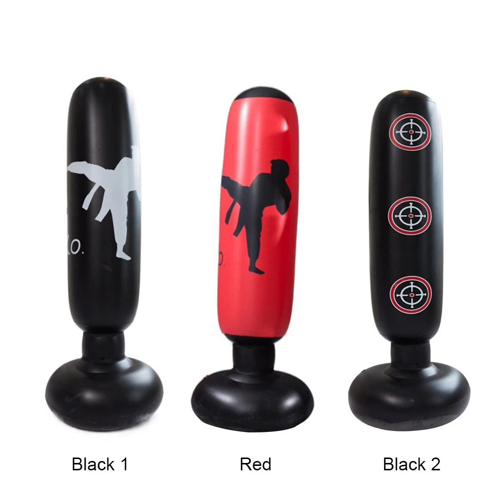 Sac de frappe,Sac de boxe gonflable de 1.6m, pilier d'entraînement, sac ...