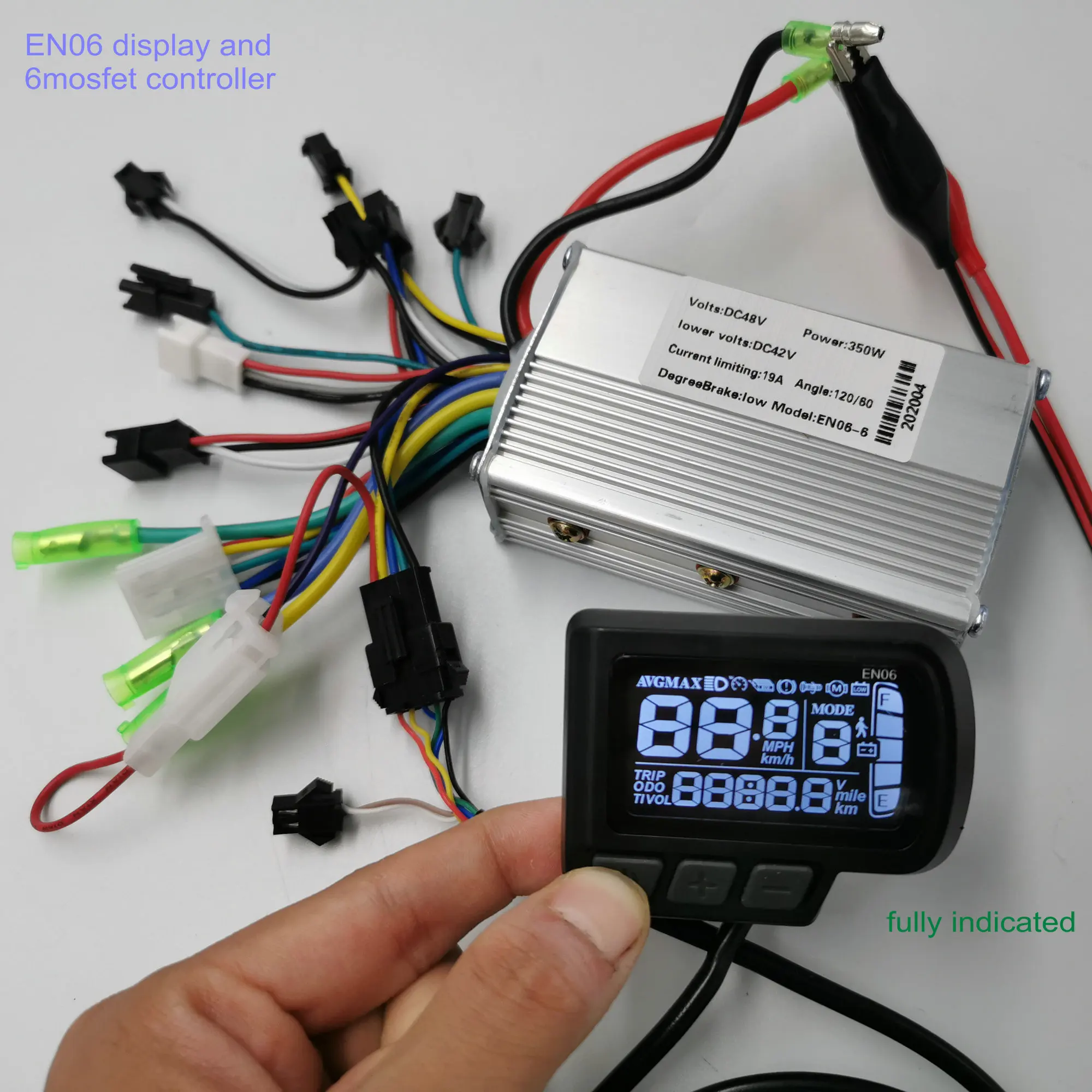 Electric-Bicycle-Mountain-Bike-Scooter-LCD-DISPLAY-Instrument-EN06-USB ...