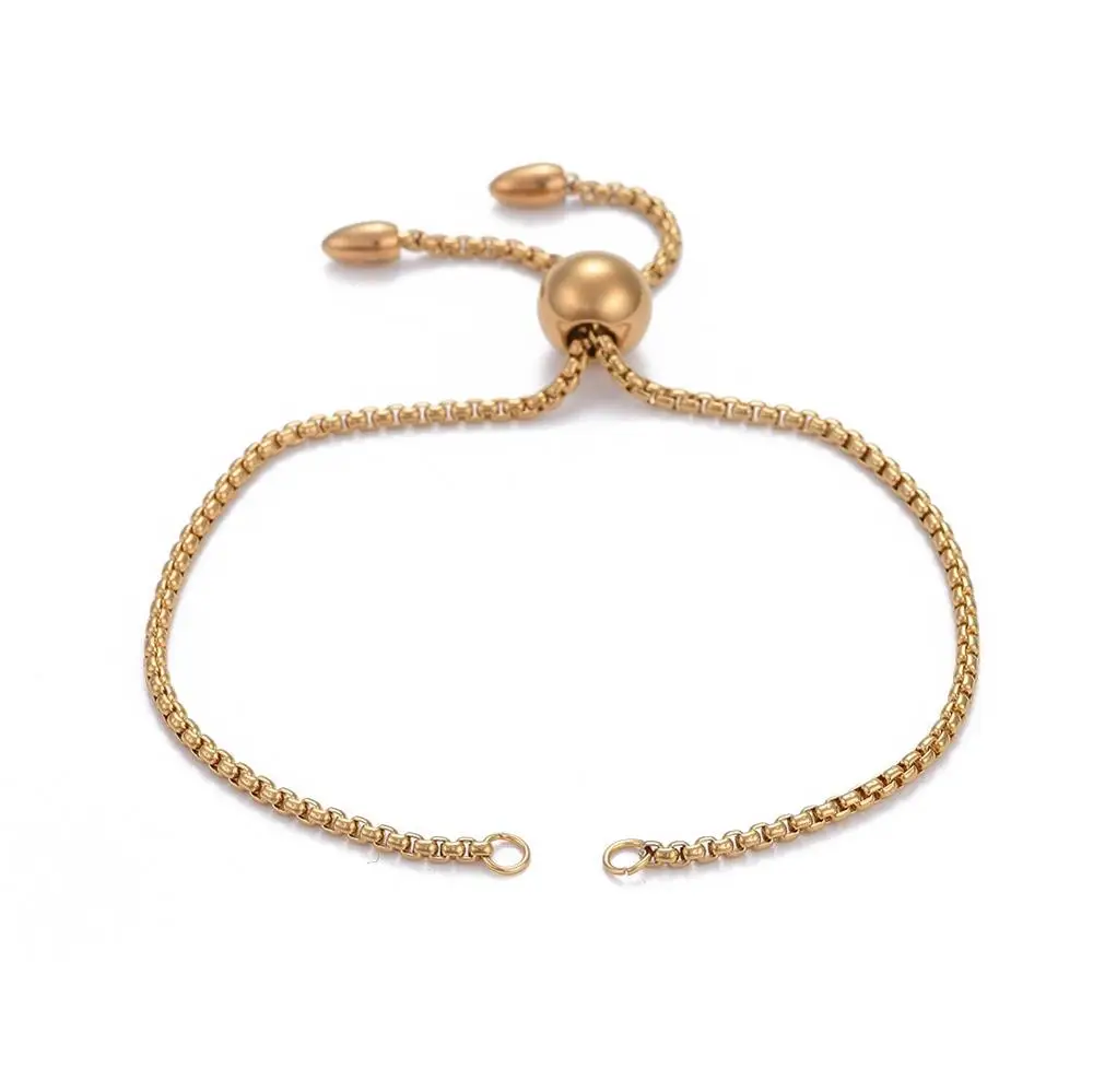 10Pcs-304-Stainless-Steel-Slider-Bracelet-Adjustable-Slide-Extender-Box ...