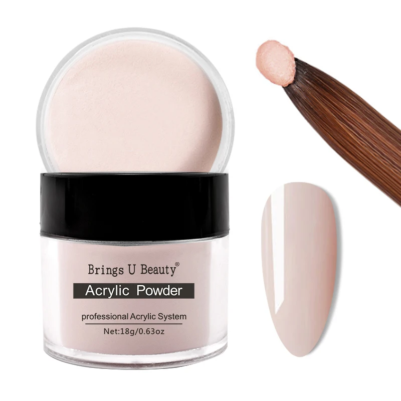 18g/box Acrylic Powder Professional White Clear Nude Acrylic Nail ...