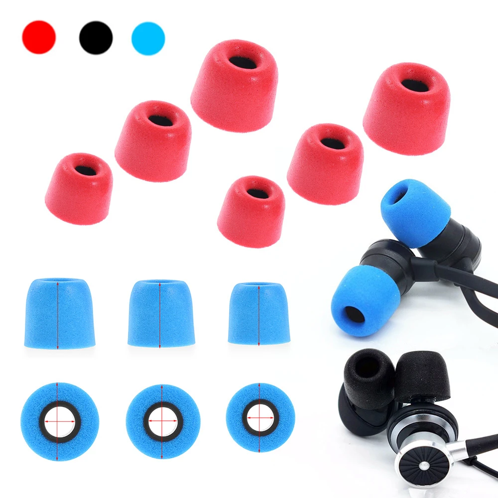 3Pair-Set-Comfortable-Universal-Comply-Memory-Foam-In-Ear-Earbud-T400 ...