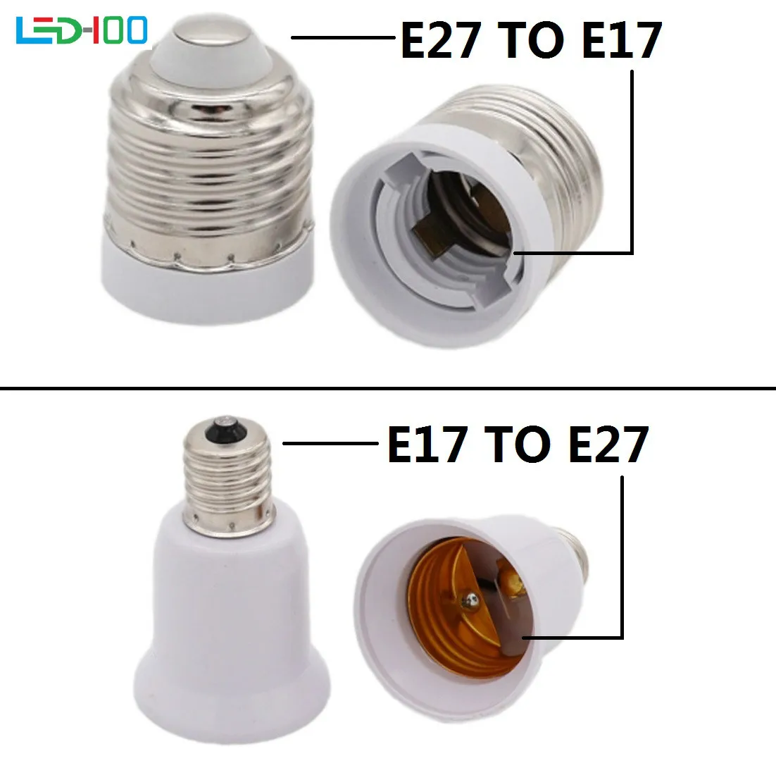 E27 E17 Conversion Adapter | Lamp Holder Converter | Conversion Socket ...