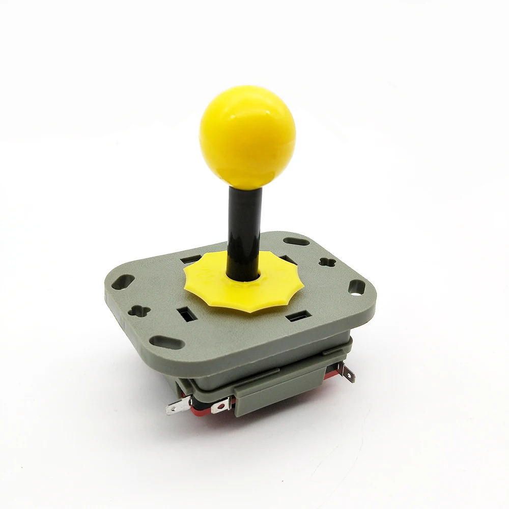 Micro-Switch-Style-Arcade-Joystick-2-Pin-Joystick-8-Way-Yellow-Handle ...
