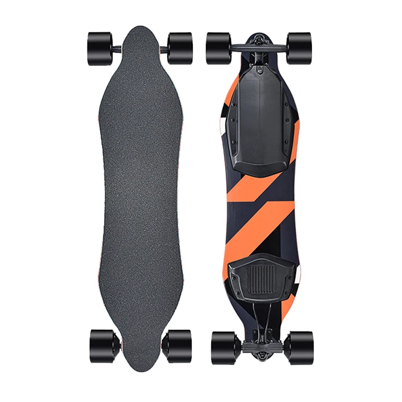 Dual drive electric skateboard urban flatbed scooter remote control ...