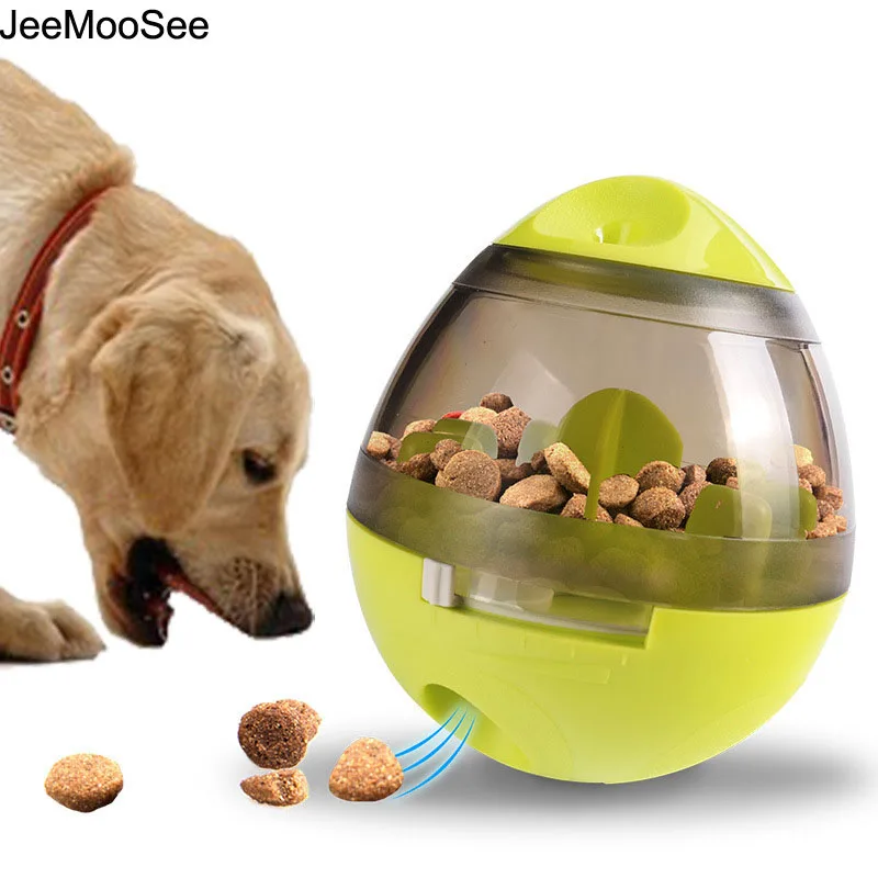 Interactive Dog Cat Food Treat Ball Bowl Toy Funny Pet Shaking Leakage ...