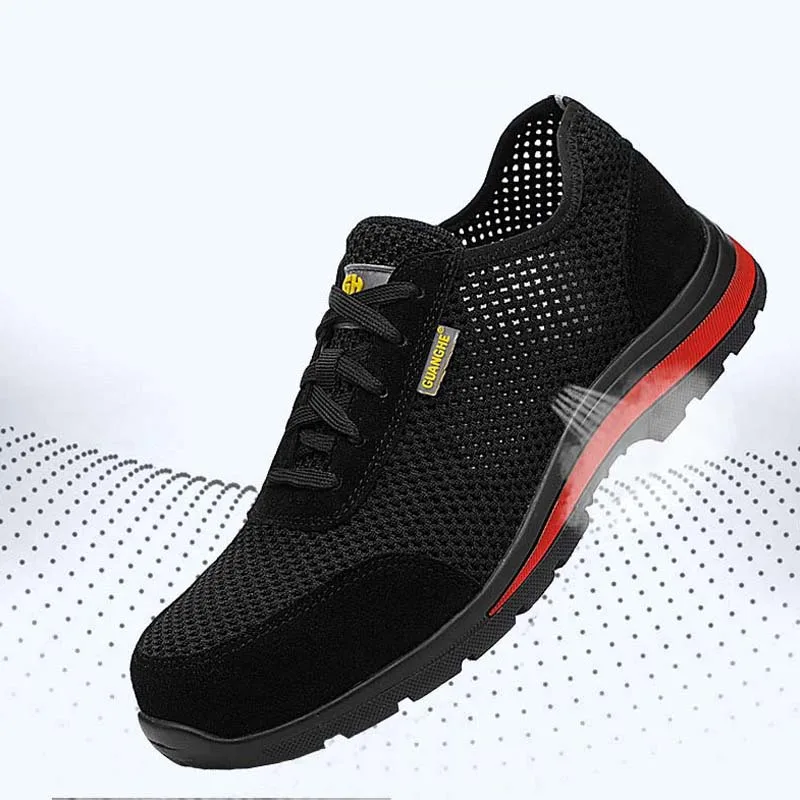 New Mens Footwear Safety Shoes Steel Toe Breathable Safety Boots Anti ...