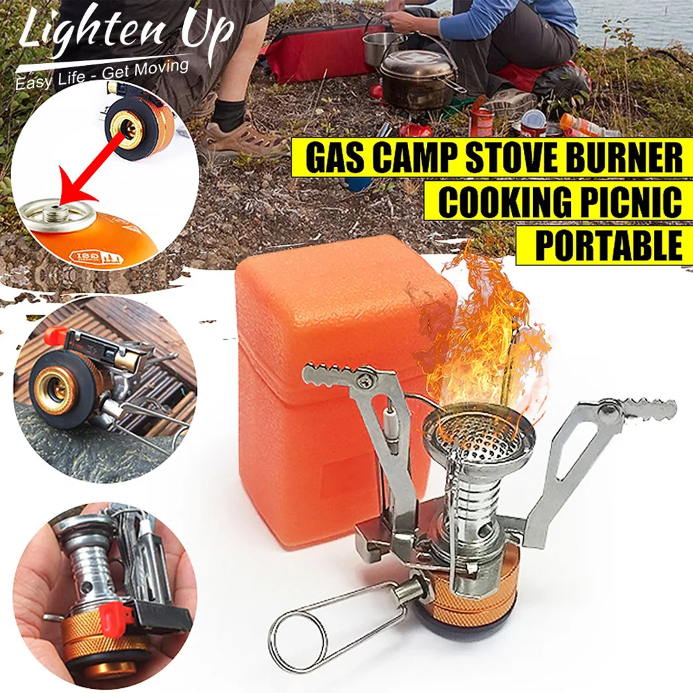 Mini Camping Gas Burner 3500W Portable Outdoor Cooking Burner Picnic ...
