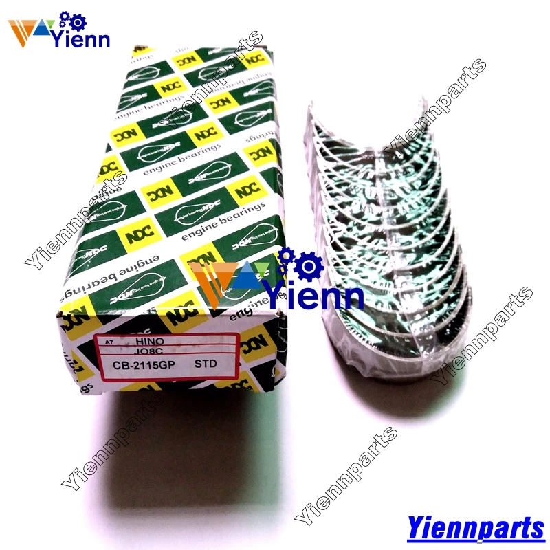 For Hino J08c J08ct Main Bearing 11701-2180a Connecting Rod Bearing ...