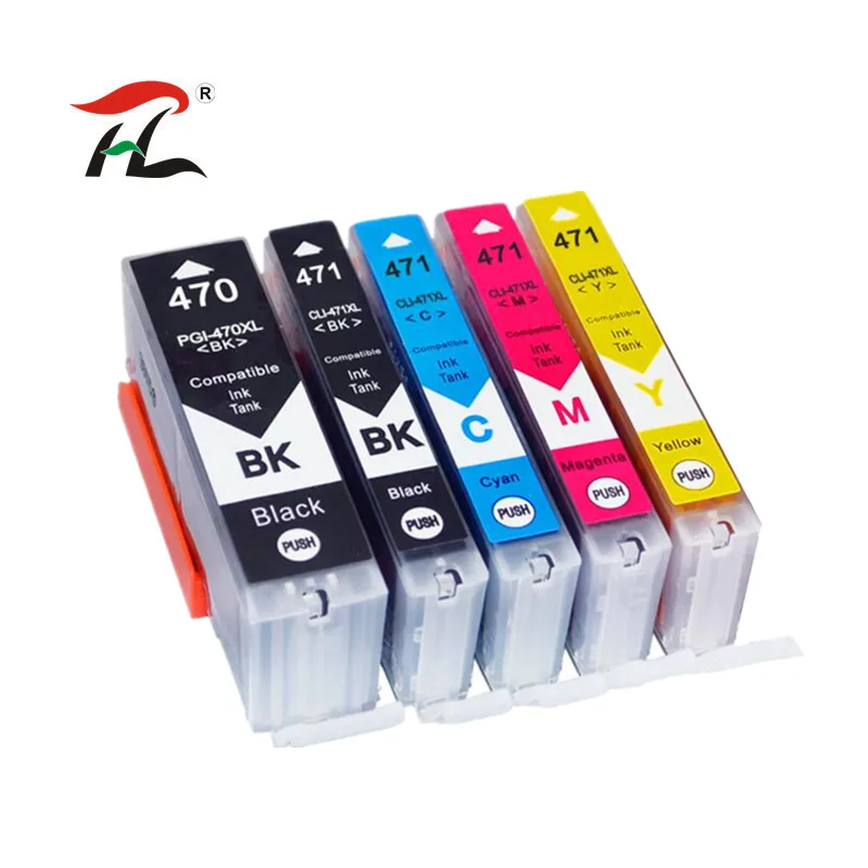 YLC 5pcs PGI470 CLI471 PGI 470 CLI 471 Compatible Cartridge For Canon ...