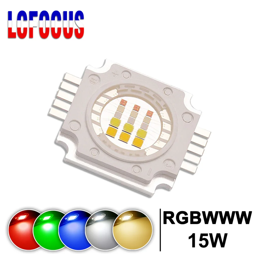 15W RGBWWW LED COB Chip Red Green Blue Warm White RGBW/WW 45mil DIY ...