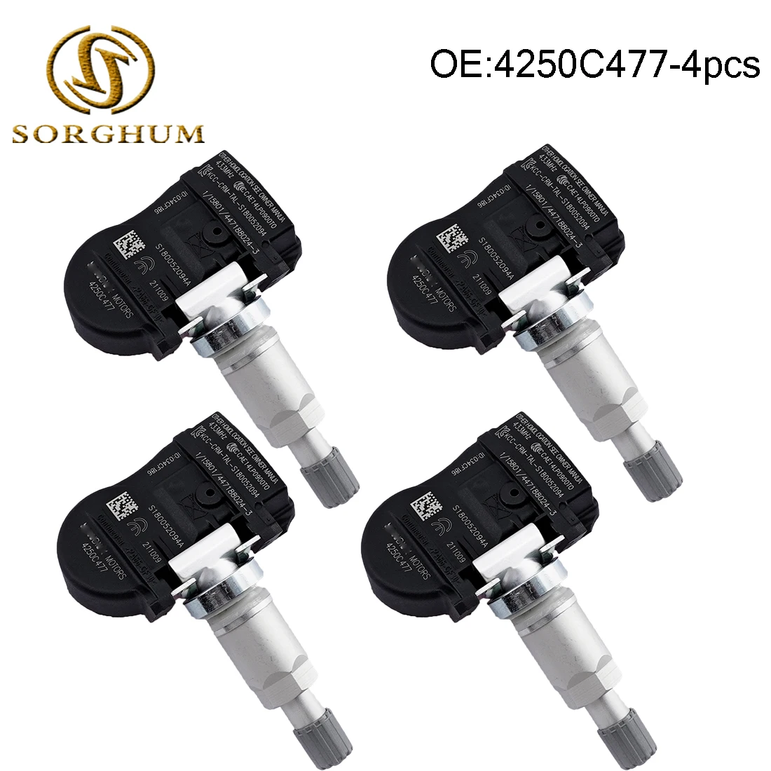 4pcs TPMS Tire Pressure Sensor For MITSUBISHI ASX Lancer PEUGEOT ...