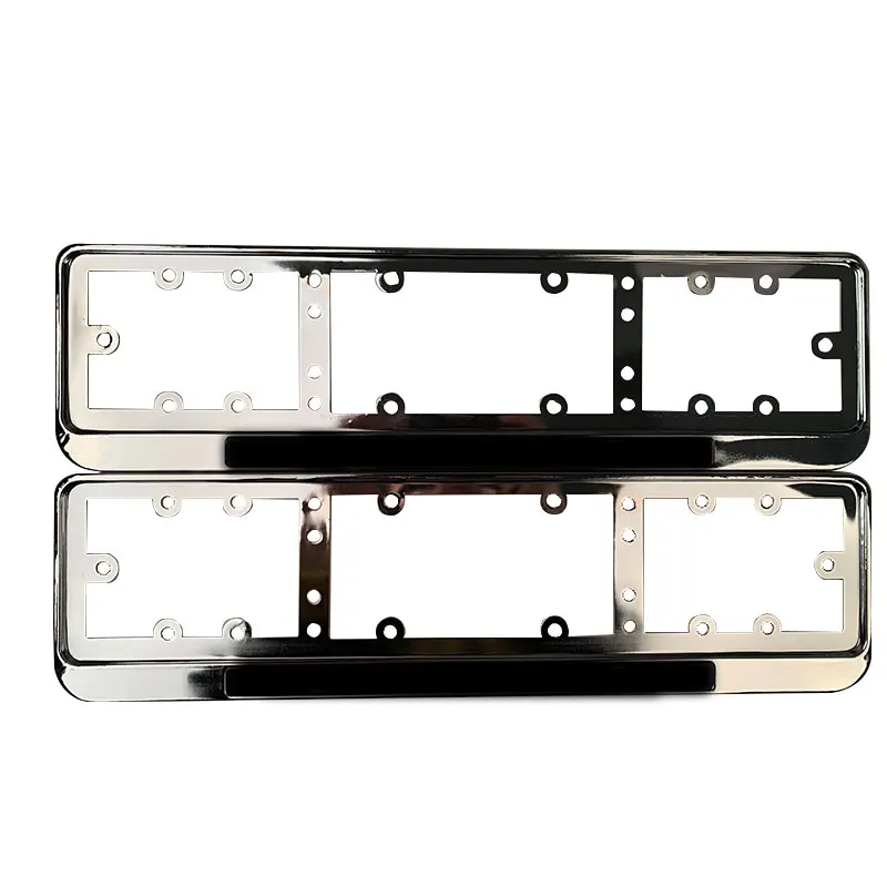 2pcs For EU Car License Plate Frame metal Car License Plate Frame ...