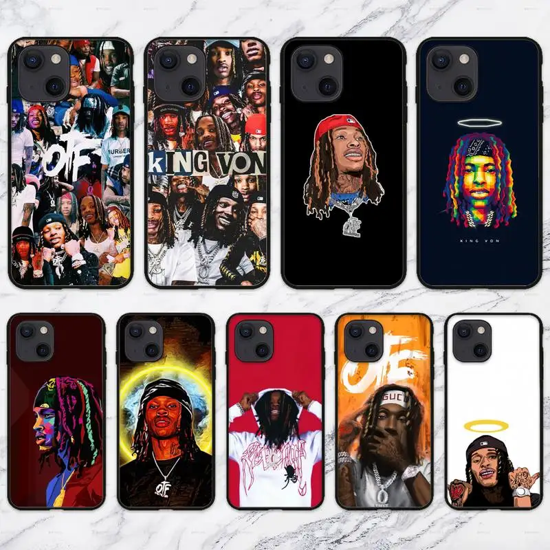 Rapper K-king Von Phone Case For Iphone 11 12 Mini 13 Pro Xs Max X 8 7 ...