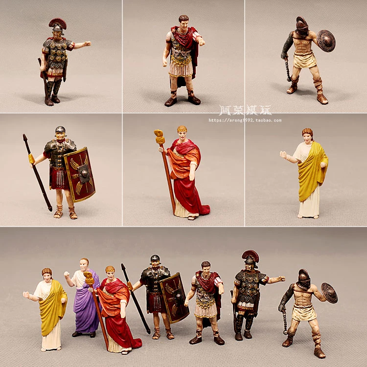 Medieval Castle Miniature Figurine Ancient Rome Emperor Caesar Pope Missionaries Gladiator Rome ...