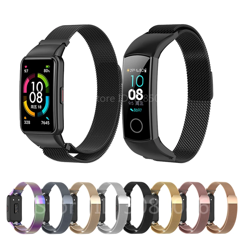 Milan Magnetic Loop Strap For Huawei Honor Band 6 5 4 Wriststrap ...
