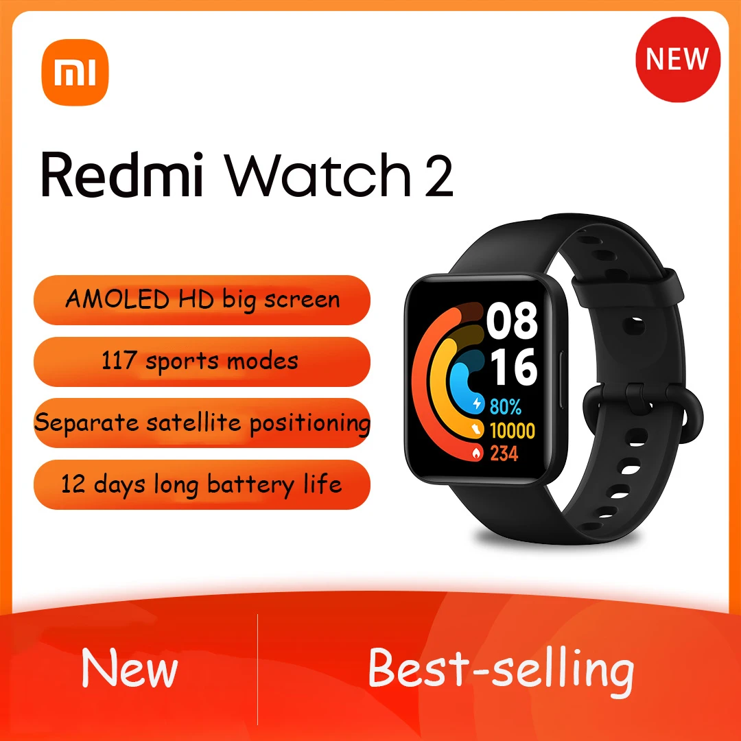 Original Xiaomi Redmi Smartwatch 2 Android Ios Dual System 1.6" Amoled ...