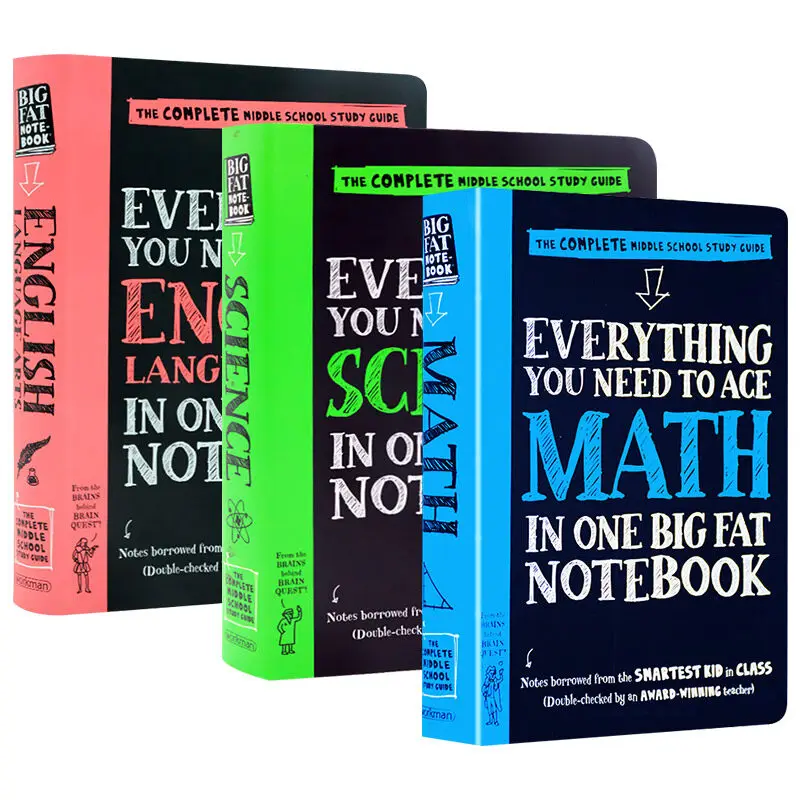 3Pcs Everything You Need To Ace Math English Original Language Learning ...