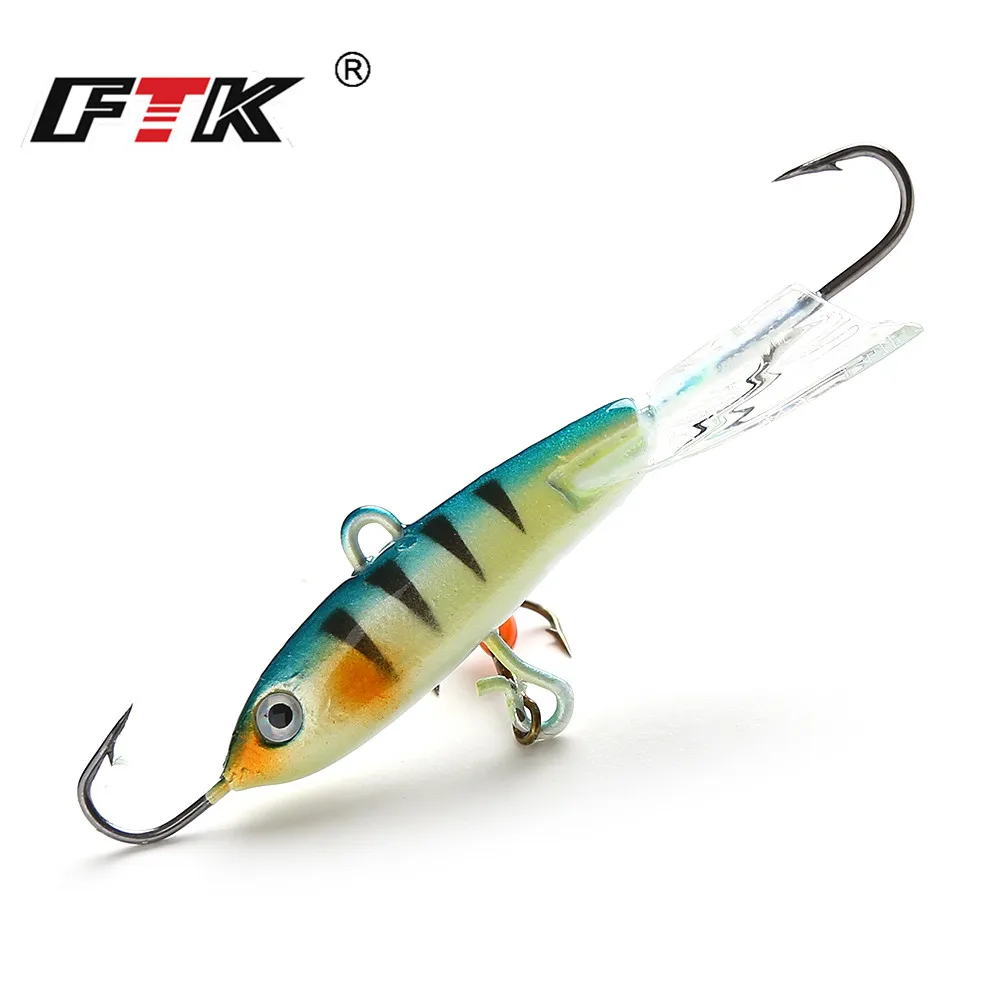 FISH KING Winter Ice Fishing Lure Balancer 8colors 3D Eyes 6.7cm/12g ...