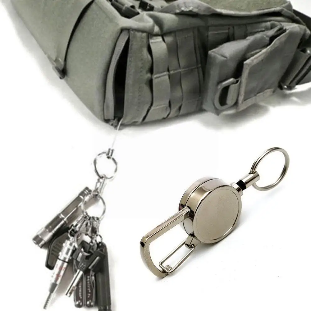 Edc Outdoor Steel Rope Burglar Chain Tactical Retractable Chain Camping ...