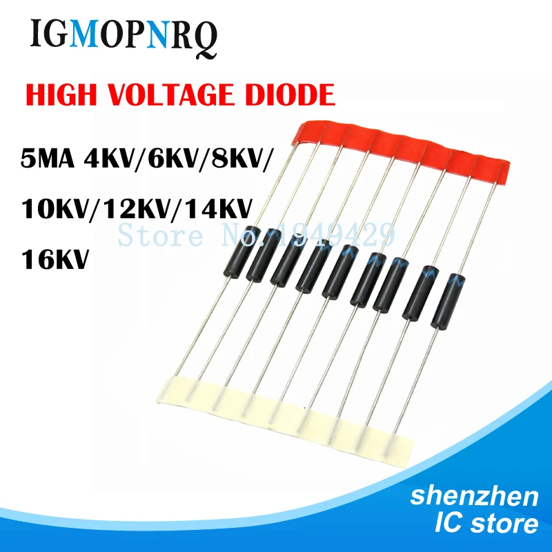 10PCS 5MA 4KV/6KV/8KV/10KV/12KV/14KV/16KV High voltage diode NEW 2CL69A ...
