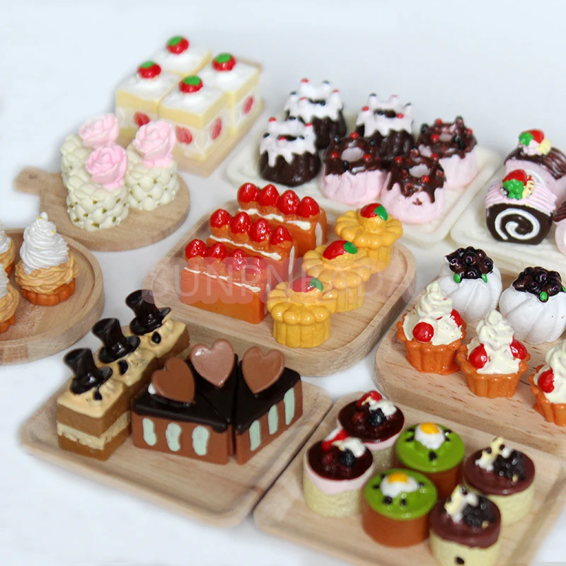 Miniatures Dolls & Miniatures Miniature Chocolate Cakes 10 pcs ...